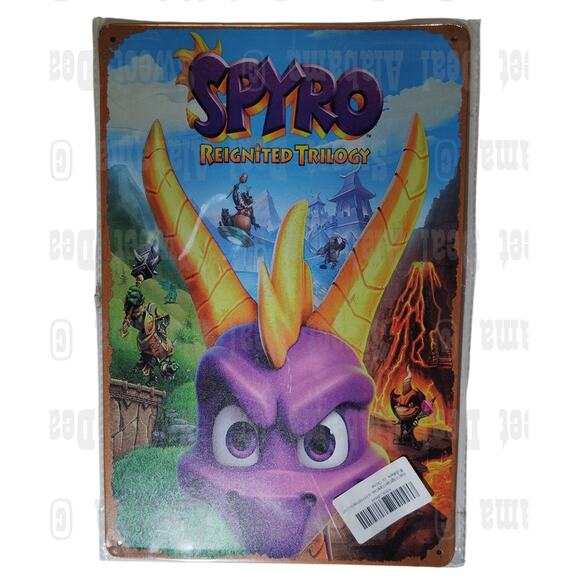 None and/or Unknown | Accents | Retro Tin Sign 8 X 2 Spyro Reignited ...